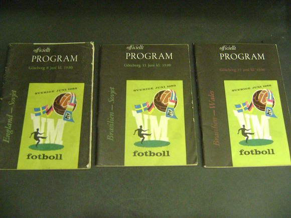 Bonhams : 1958 World Cup Finals programmes