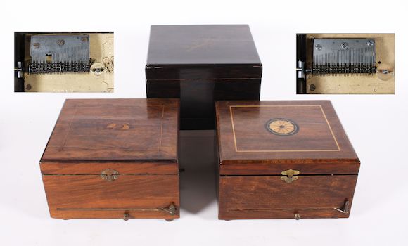 Bonhams : Two Polyphon disc musical boxes