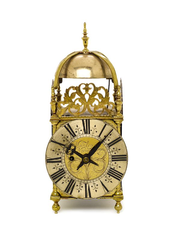 Bonhams : An 18th century and later brass lantern clock Dial signed ...
