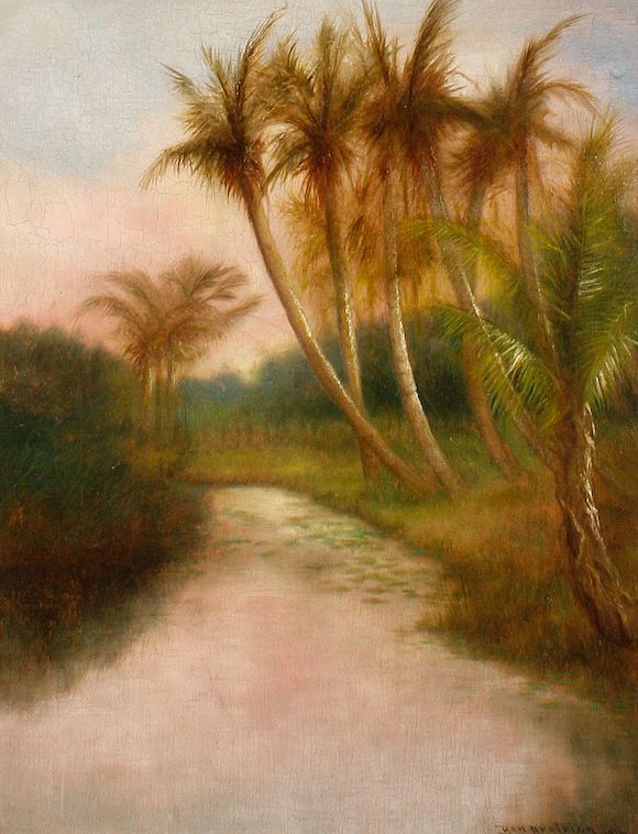 Bonhams : Ben Austrian (American, 1870-1921) Florida landscape