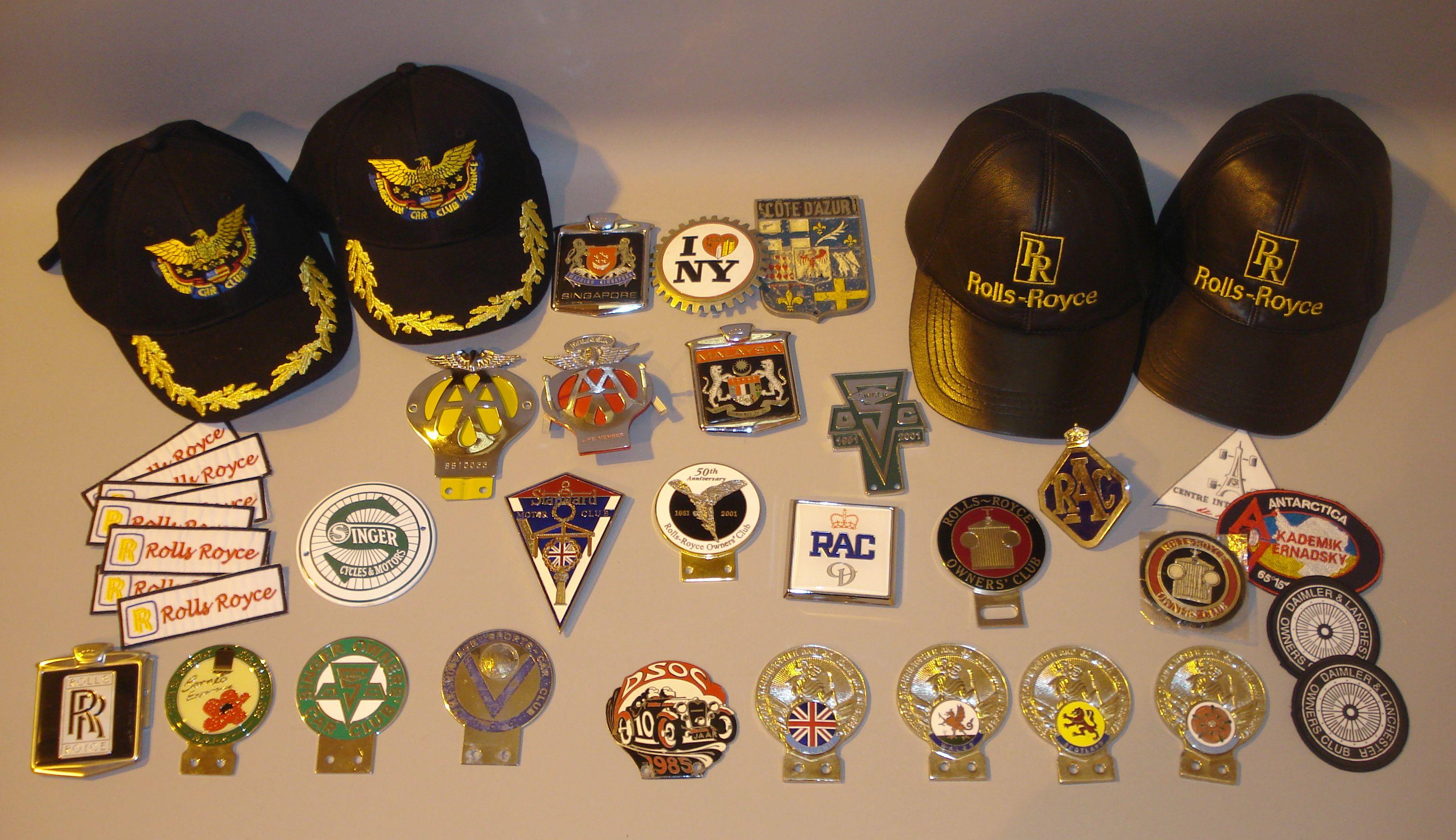 Bonhams Cars : Assorted car club badges,
