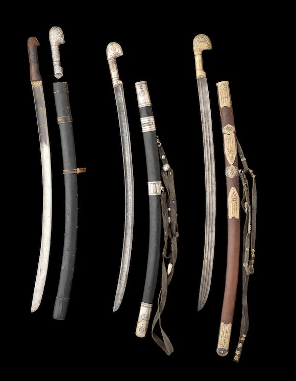 Bonhams : A Cossack shashka with ceremonial handle19th century