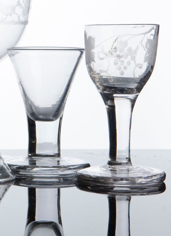 Bonhams : Two firing glasses 18th century