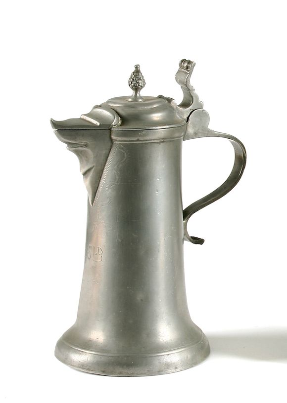 Bonhams : An 18th Century Swiss spouted flagon