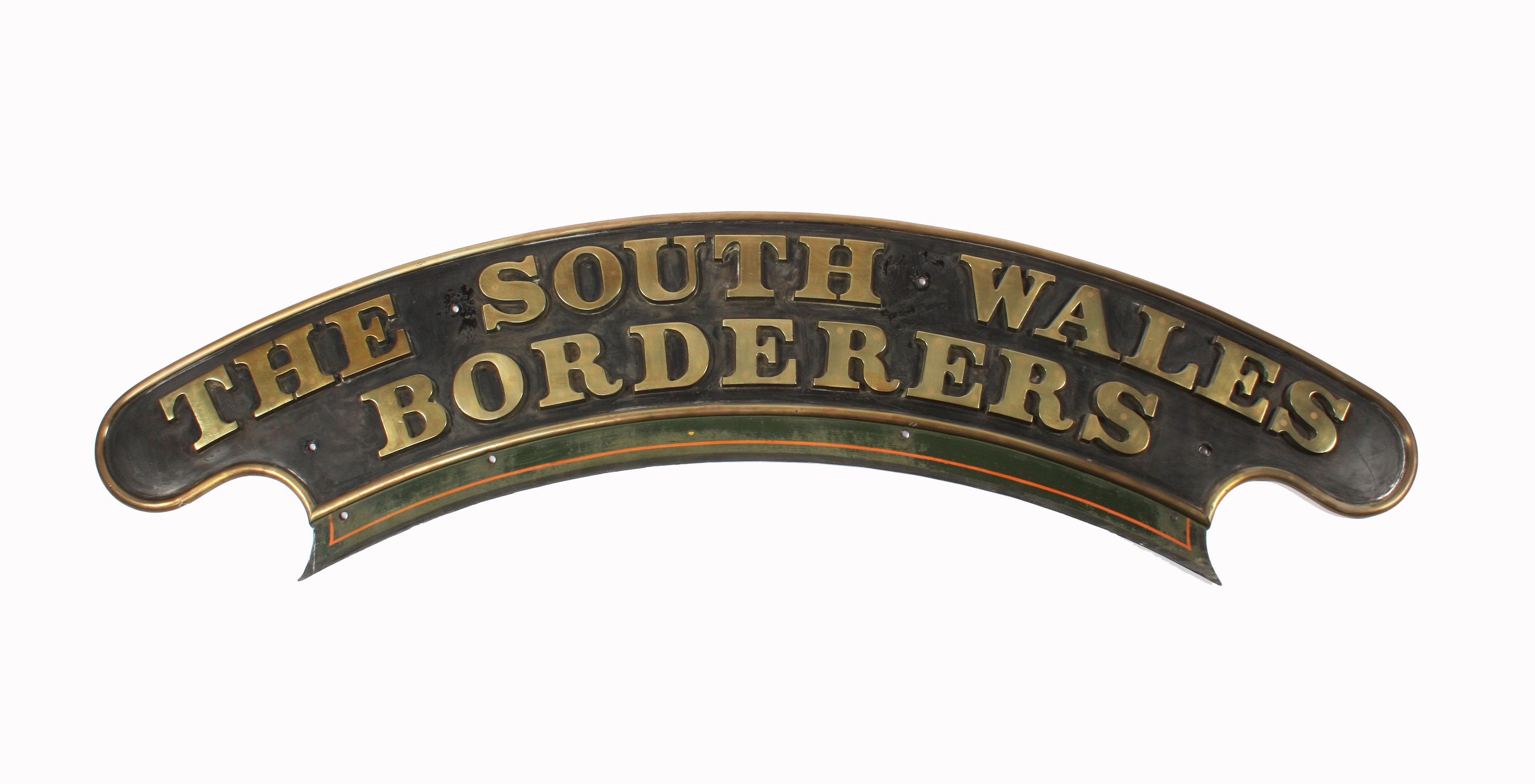 Bonhams : GWR nameplate The South Wales Borderers ex-Castle class 4037