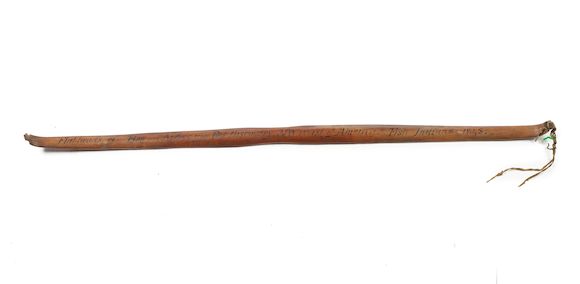 Bonhams : A rare 19th Century Salish cedar bow North West Coast 109cm ...
