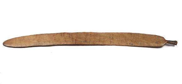 Bonhams : A rainforest Aboriginal sword club Queensland 152cm long (60 ...