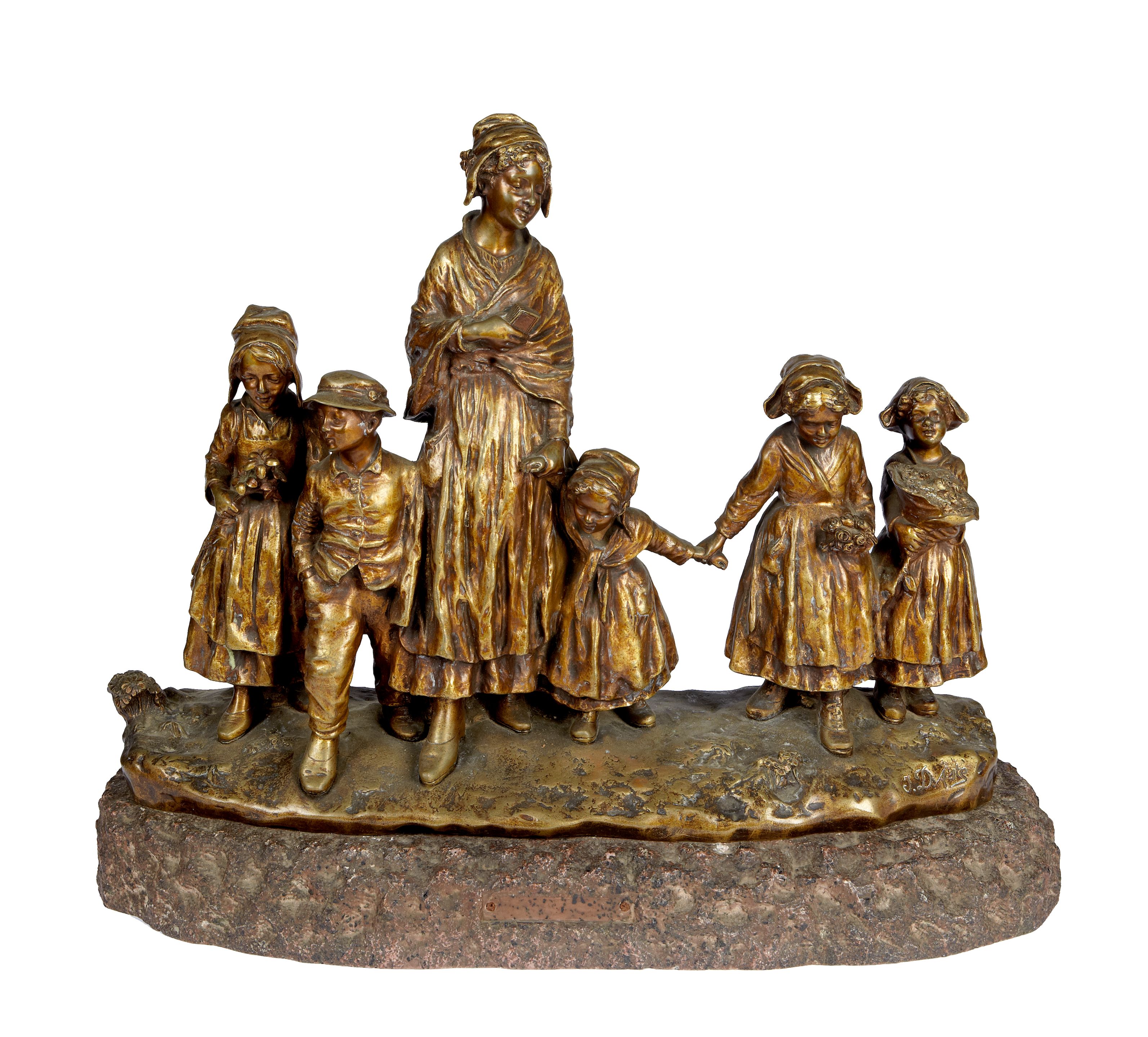 Bonhams : Joseph D'Aste (Italian, active 1905-1935) a gilt bronze ...