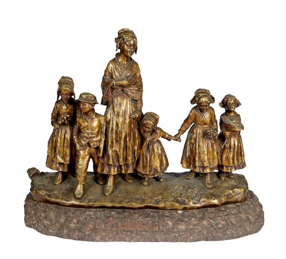 Bonhams : Joseph D'Aste (Italian, active 1905-1935): a gilt bronze ...