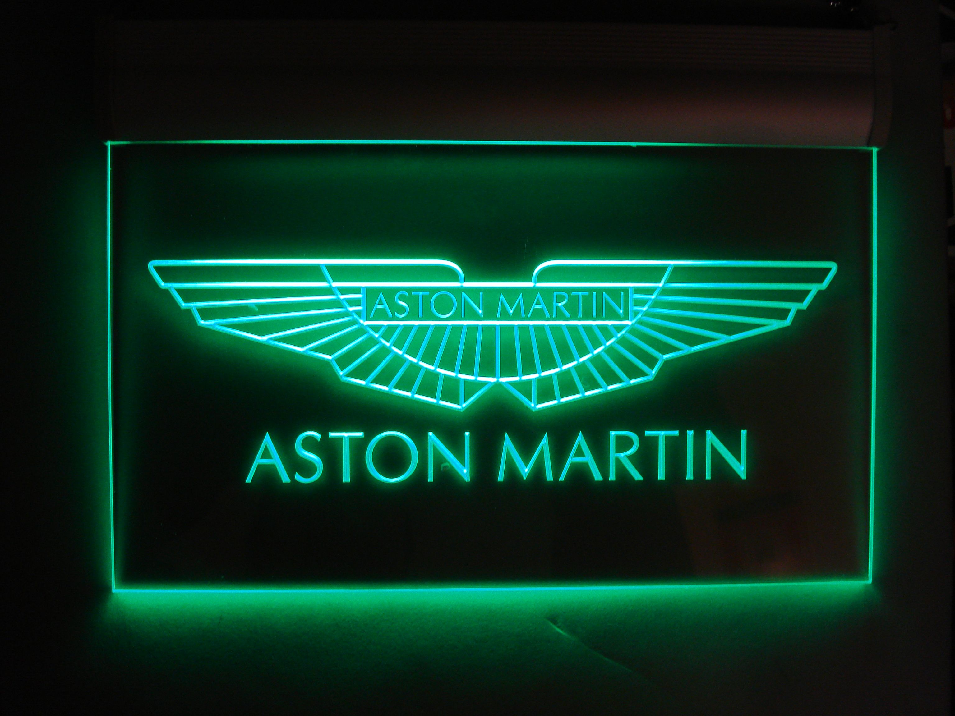 Bonhams Cars : An Aston Martin illuminated sign, modern,