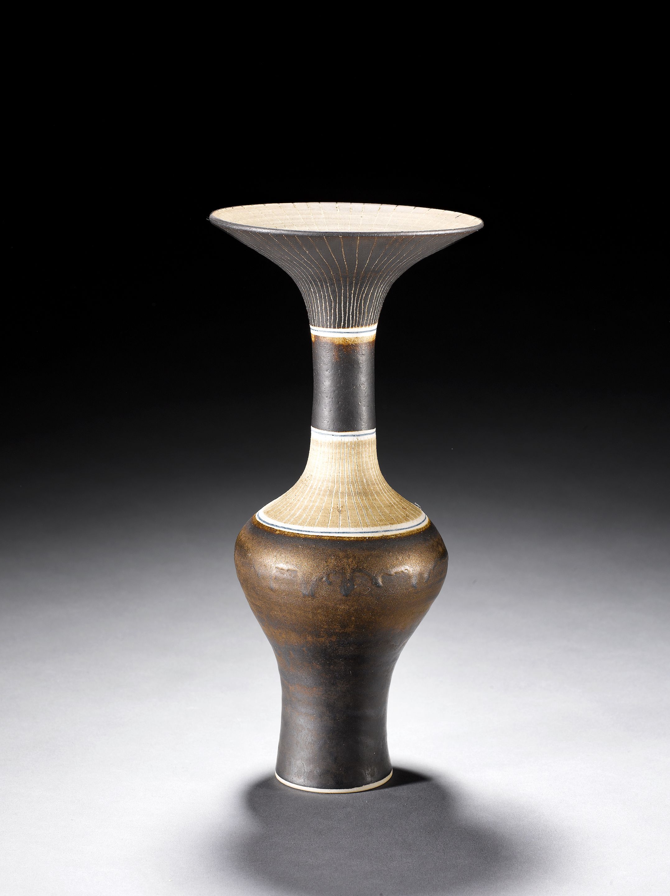 Bonhams : Dame Lucie Rie (Austrian/British 1902-1995) A tall Vase with ...