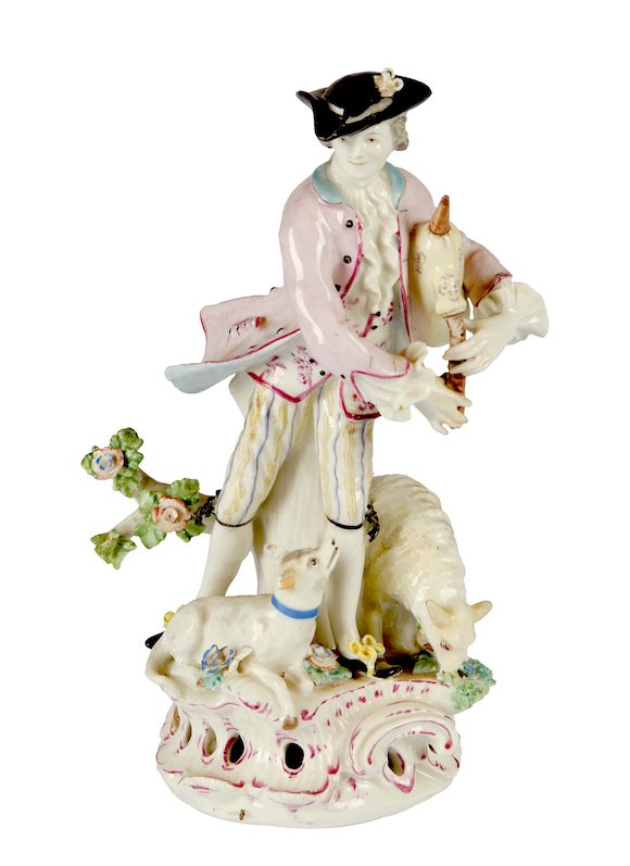 Bonhams : A Bow figure of a gallant, circa 1758-60