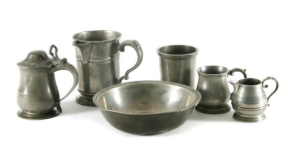 Bonhams : An early 18th Century pint tulip-shaped tankard