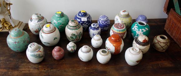 Bonhams : A small collection of sundry Chinese ginger jars