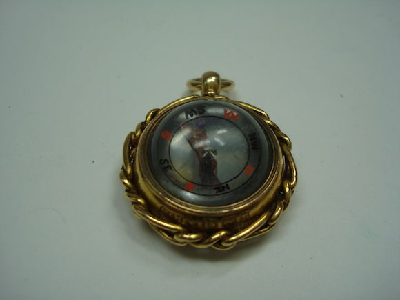 Bonhams : A compass fob, Birmingham,