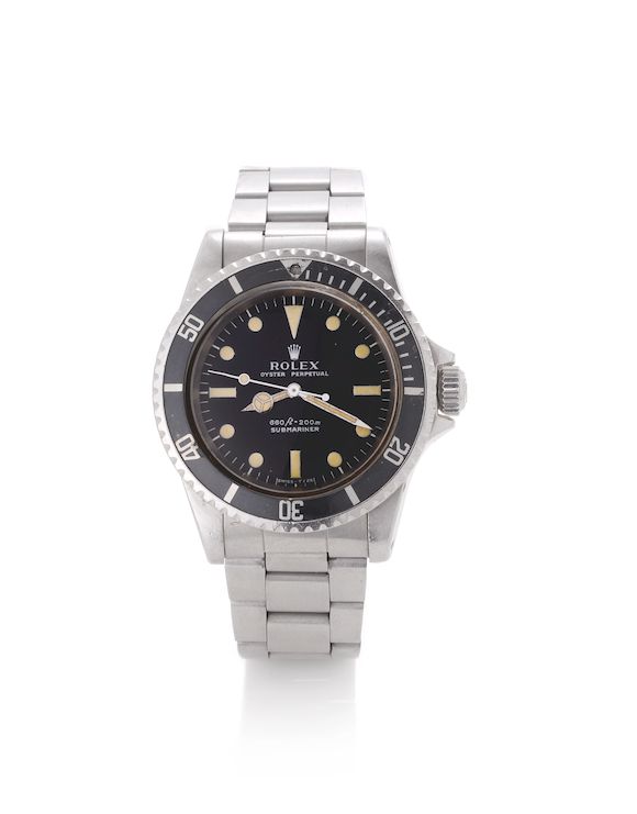 Bonhams : Rolex. A fine and very rare stainless steel automatic diver's ...