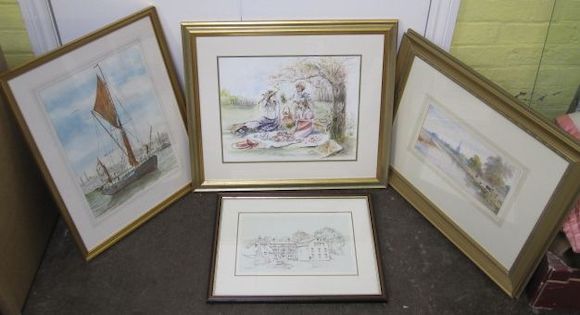 Bonhams : Stephen Letchford, 20th Century - Farningham Mill, Kent ...