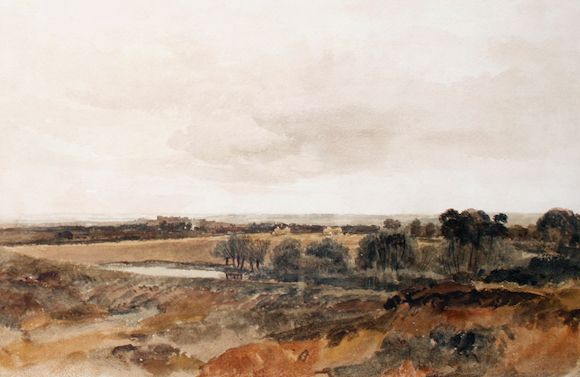 Bonhams : Peter De Wint, OWS (British, 1784-1849) Distant view of ...