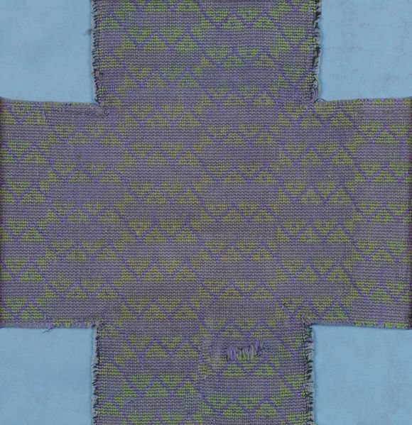 Bonhams : Josef Hoffmann A framed fragment of Fabric, circa 1906