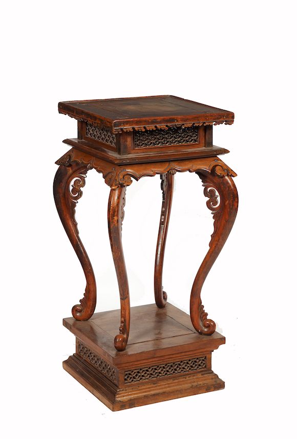 Bonhams : A 19th century Chinese vase stand