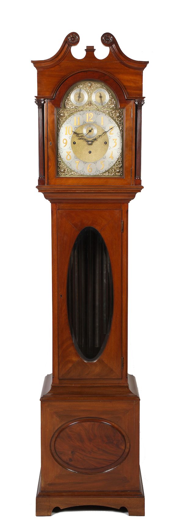 Bonhams : An Edwardian mahogany longcase clock