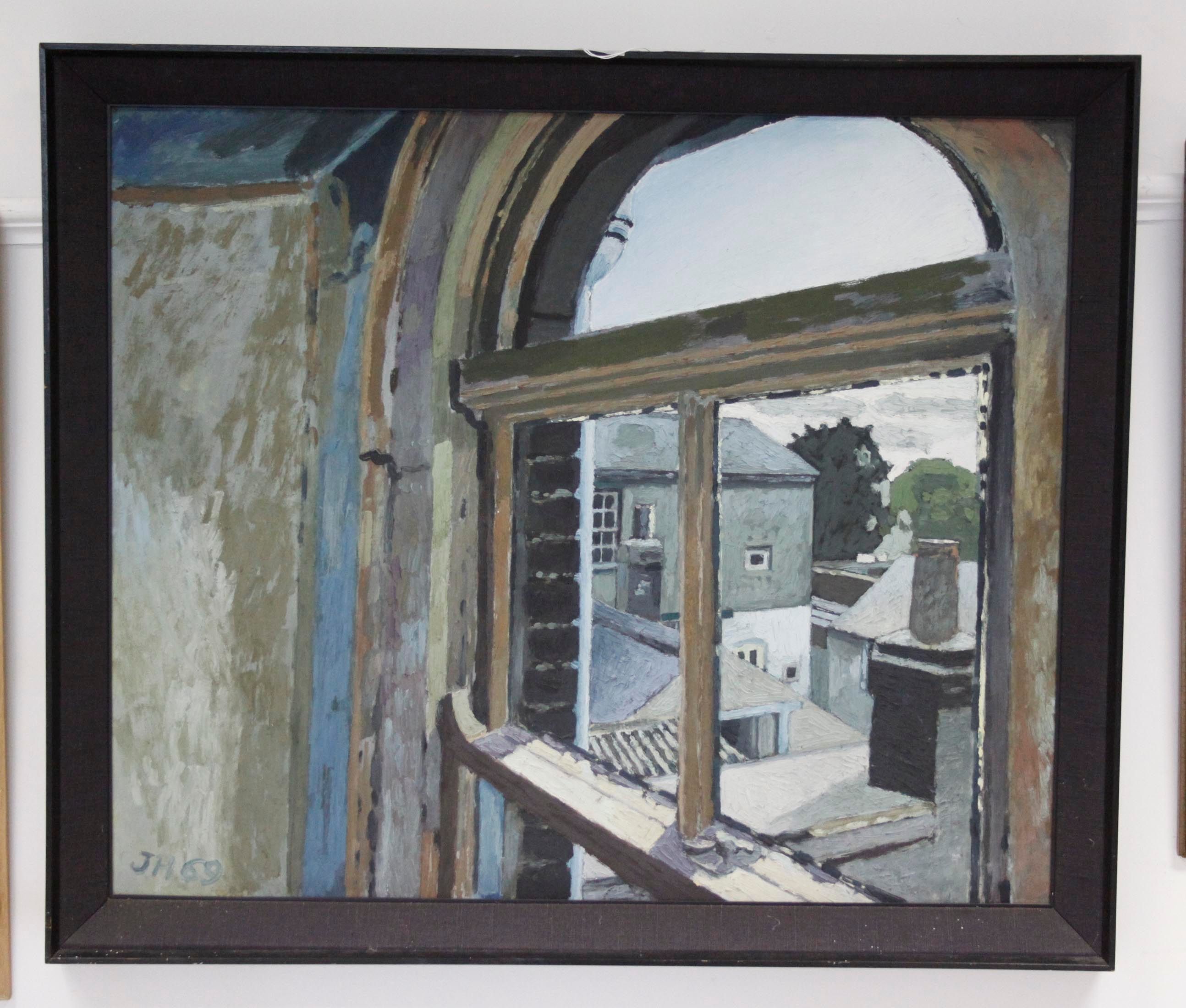 Bonhams : John Harris View through a window