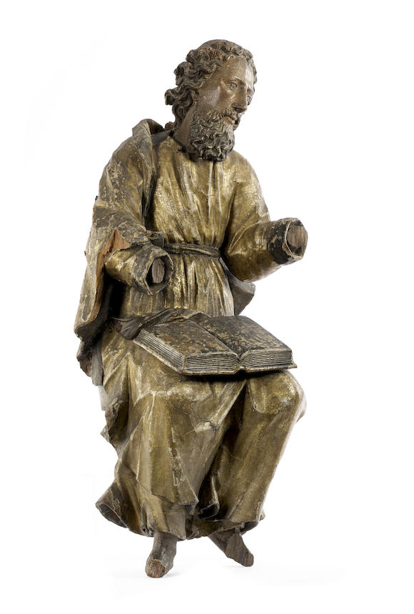Bonhams An Italian 16th Century Carved Wood Polychrome Decorated And