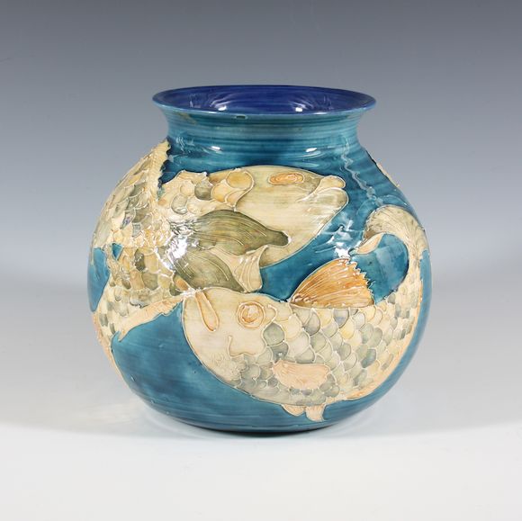 Bonhams : A Lise B Moorcroft vase Dated 1993.