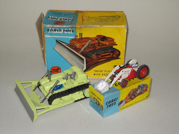 Bonhams : Corgi 1102 Euclid TC12 tractor with dozer blade 2