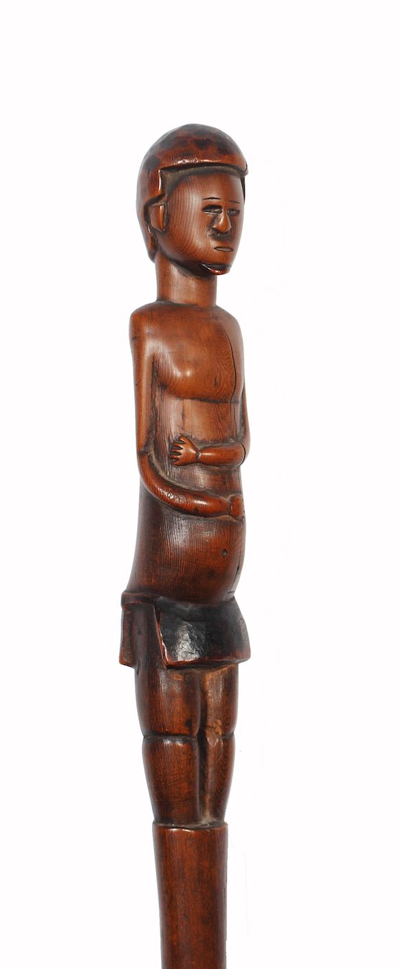 Bonhams : A Southeast African staff, probably Tsonga, Natal 98cm long