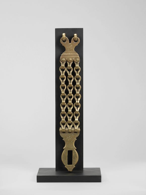 Bonhams : A large brass Lock Fitting Zanzibar, 19th Century