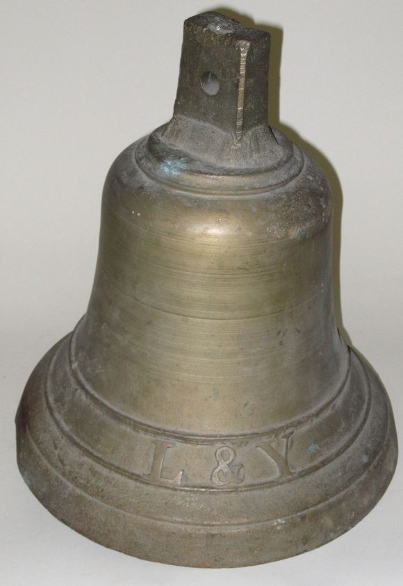 Bonhams : Brass L&Y signal box bell