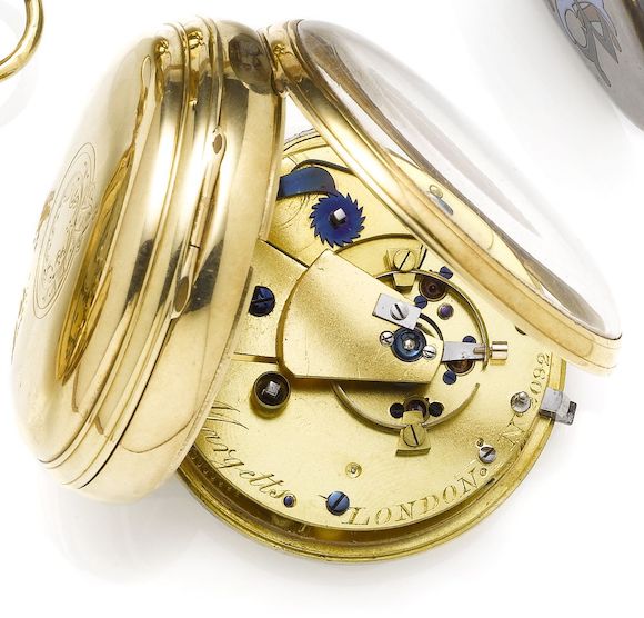 Bonhams : George Margetts. A rare late 18th century 18ct gold open face ...