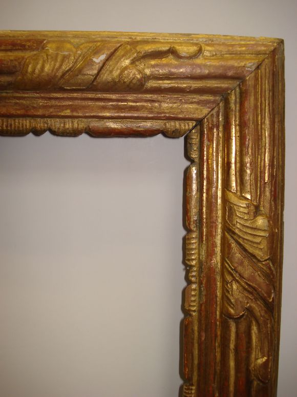 Bonhams : A Louis XV carved and gilded drawing frame