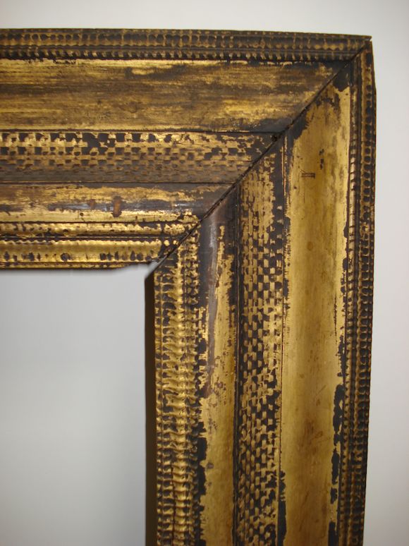 Bonhams : A Dutch 17th Century style gilded ripple moulding frame