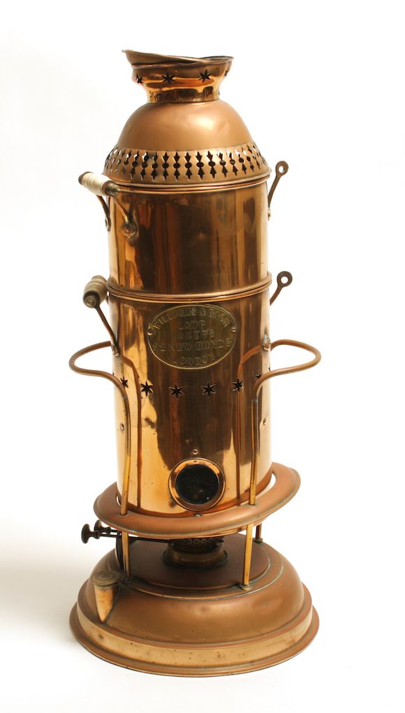 Bonhams : A 19th century copper paraffin heater