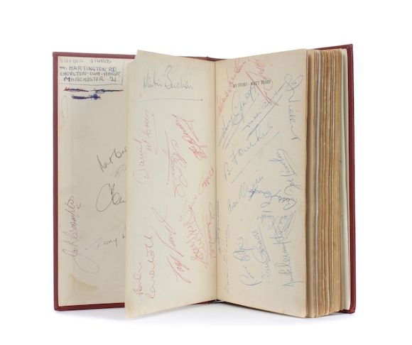 Bonhams : "My Story" by Matt Busby book, profusely hand signed by ...