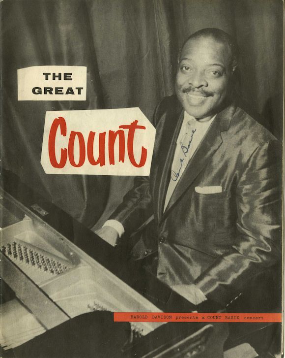 Bonhams : A concert programme signed by Count Basie and members of his ...