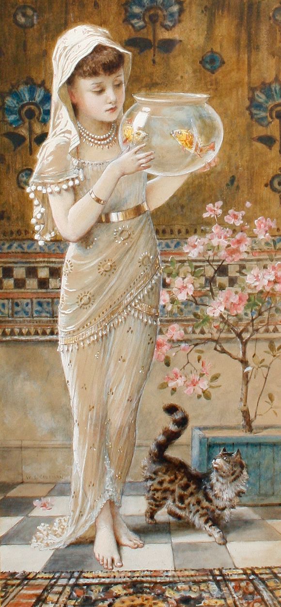 Bonhams : William Stephen Coleman (British, 1829-1904) The goldfish bowl