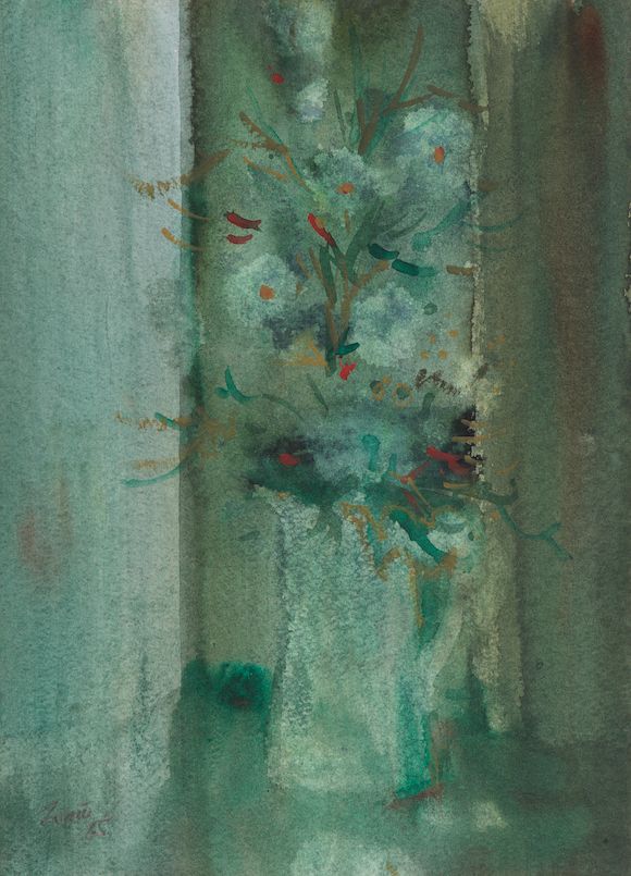 Bonhams : Archie Sutter Watt, RSW (British, born 1915) Vase of Flowers