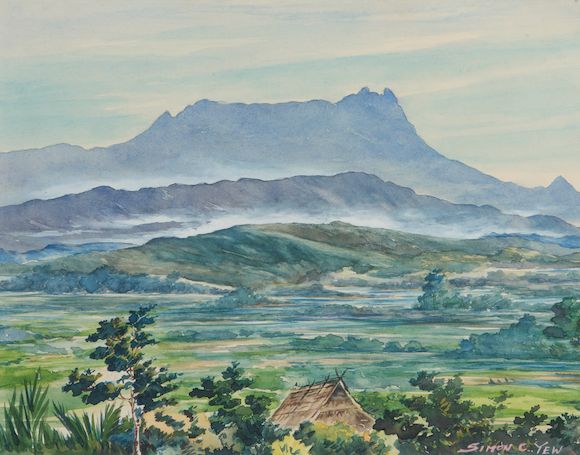 Bonhams : Simon C Yew (20th Century) Mt. Kinabalu