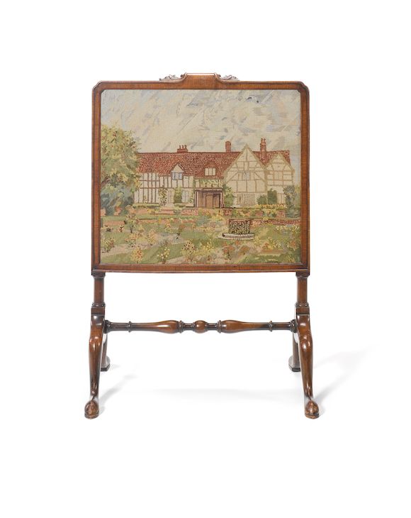 Bonhams : A Tapestry cheval fire screen