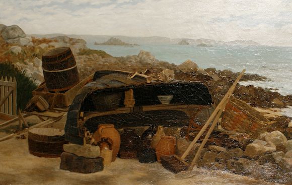 Bonhams : Samuel George Pollard (British, 19th Century) A fisherman's ...