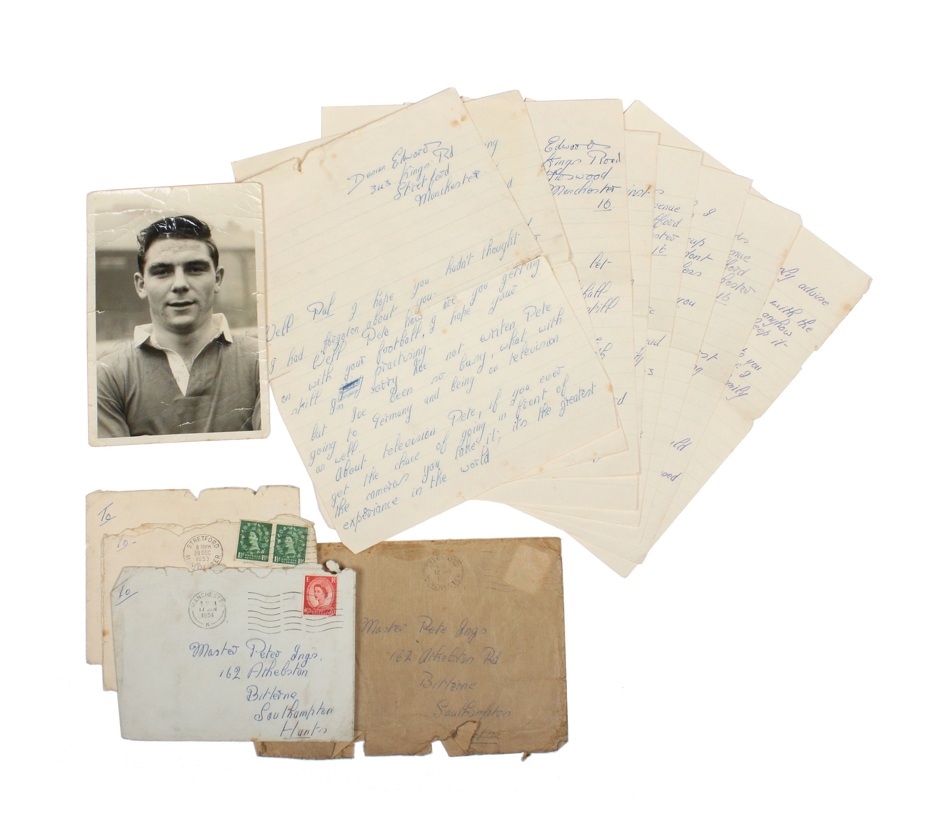 Bonhams : A collection of letters from/signed by Duncan Edwards