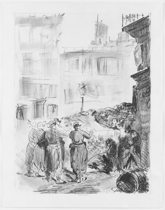 Bonhams : Edouard Manet (French, 1832-1883) La Barricade (Scène de la ...