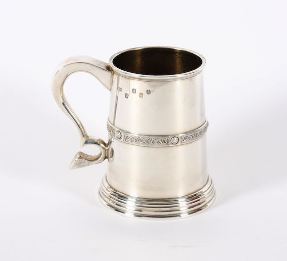 Bonhams : An Irish silver pint mug By Royal Irish Silver Co., Dublin, 1973,