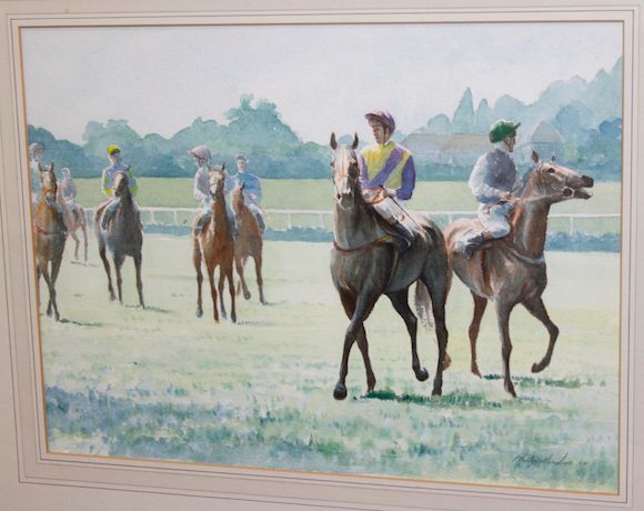 Bonhams : Phillip Sanders (British, 1938) At the Start; Going to the Start