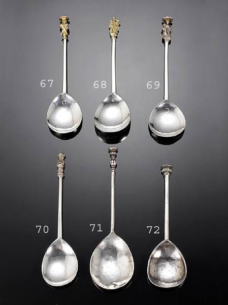 Bonhams : A 17th century Provincial silver figural terminal spoon ...