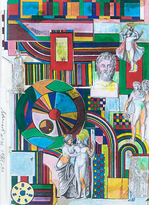 Bonhams : Sir Eduardo Paolozzi (British, 1924-2005) Collage with roman ...