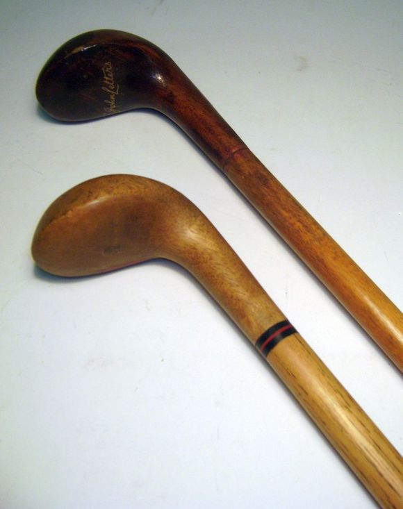 Bonhams : Two wooden Sunday Clubs/Walking sticks circa 1950s